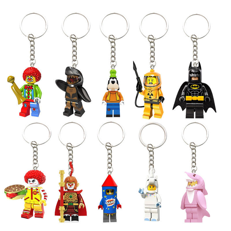 Ssssss Compatível Com Lego Keychain Drawing School Bag Pendant Chain ...