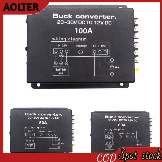 TER Conversor Redutor De Tensão 24V Para 12V DC , Adaptador Do Módulo ...