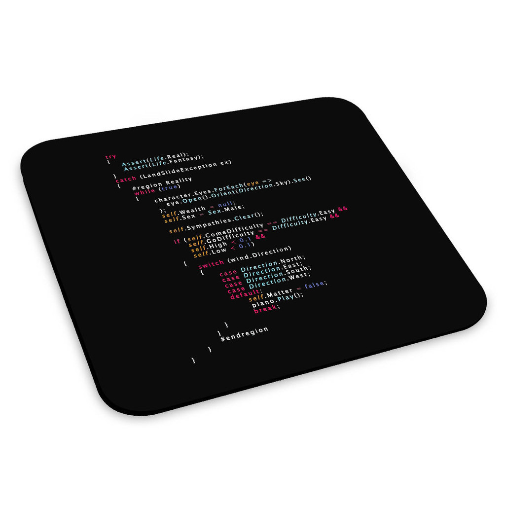 Mouse Pad Engraçado Programador Código da Vida Real Mousepad | Shopee ...