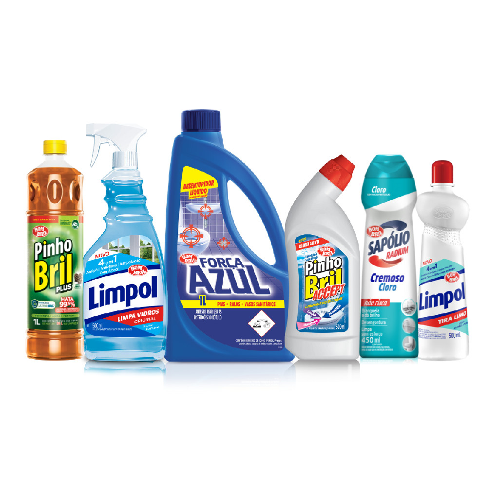 Kit Limpeza Banheiro Completa Desinfetante Bombril | Shopee Brasil