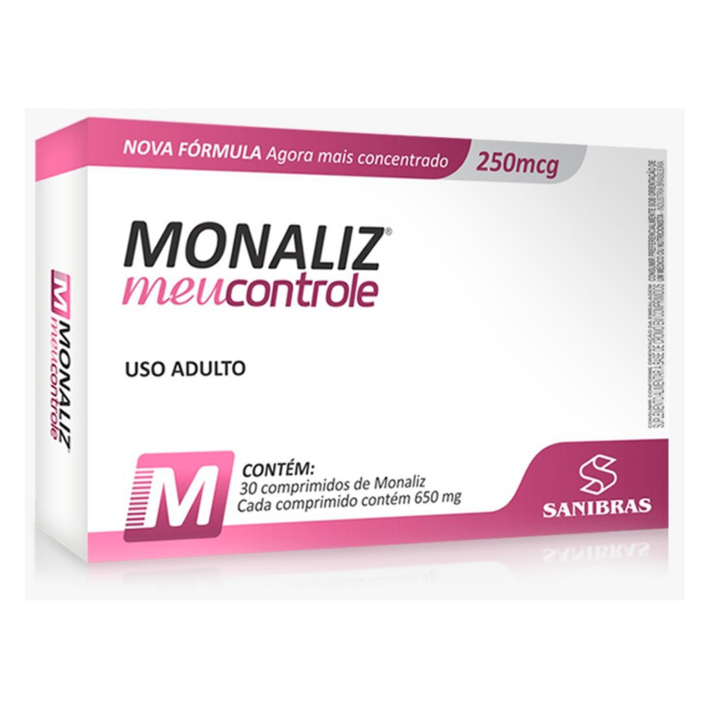 Monaliz 650mg - 30 capsulas - Sanibras | Shopee Brasil