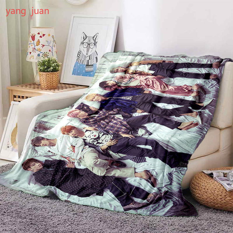 Cobertor BTS Coreano Macio E Aconchegante Com Rap Monster Jeon Jung ...