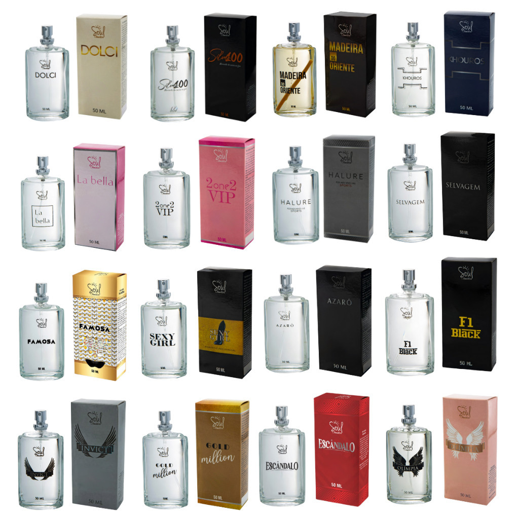 kit perfumes importados para revender 12unidades soul cosmeticos ...