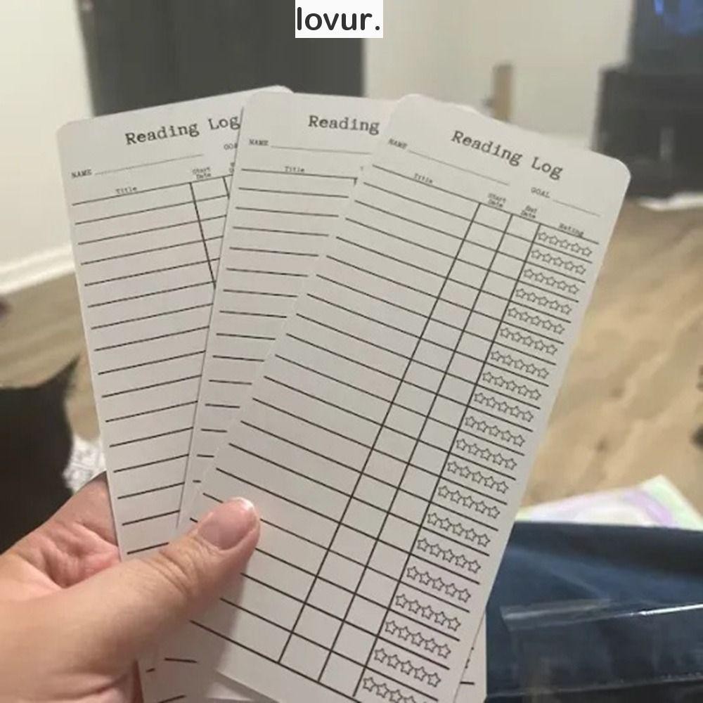 LOVUR Library Card Bookmarks , Desafio De Leitura Lista De Livros ...