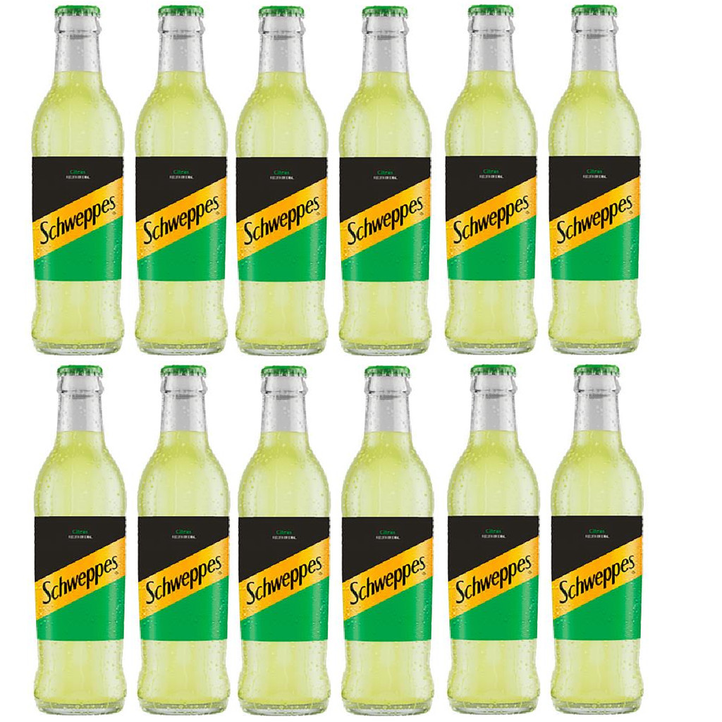 Kit 12 Refrigerante Schweppes Citrus Vidro 250ml | Shopee Brasil
