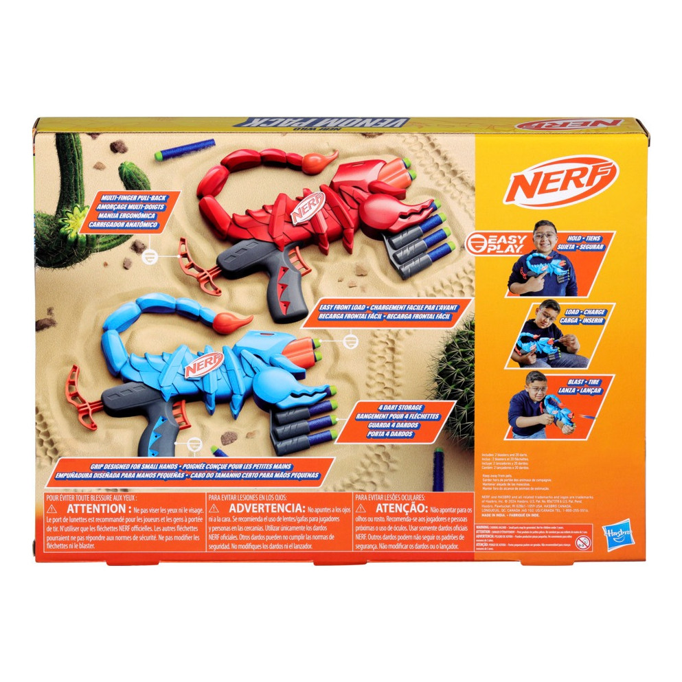 Lança Dardos Nerf Wild Venompack | Shopee Brasil