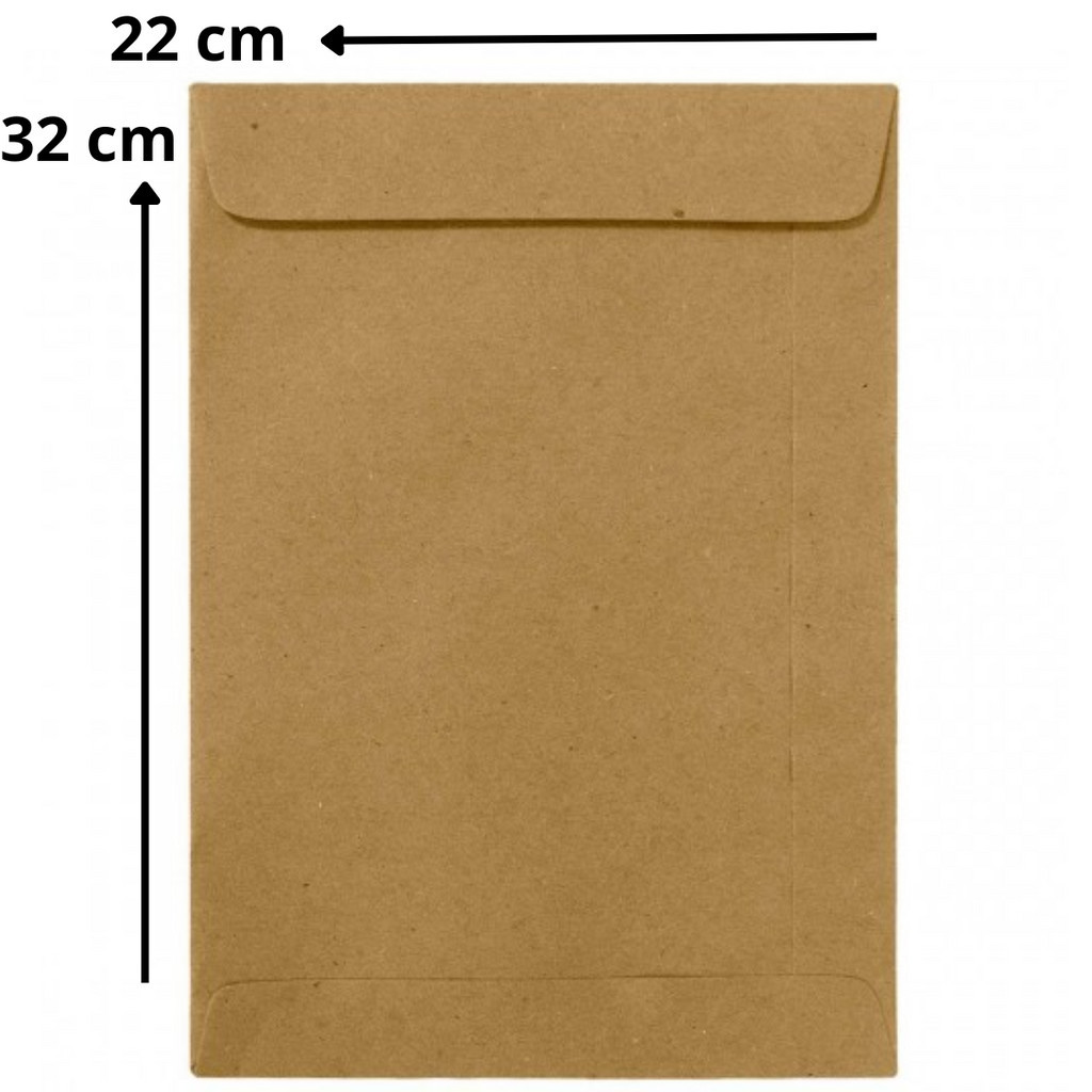 Envelope A4 Kraft 229x324mm Foroni 250 unidades 80g | Shopee Brasil