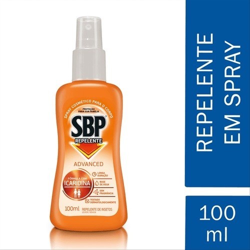 Repelente de Inseto Spray Sbp Advanced Longa Duração 100ml | Shopee Brasil