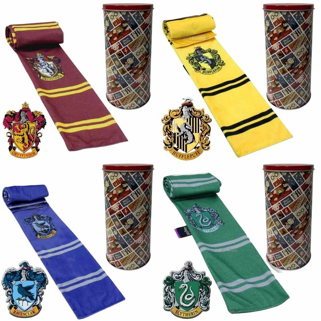 Cachecol Harry Potter Original Zona Criativa - Embalagem Lata Premium ...