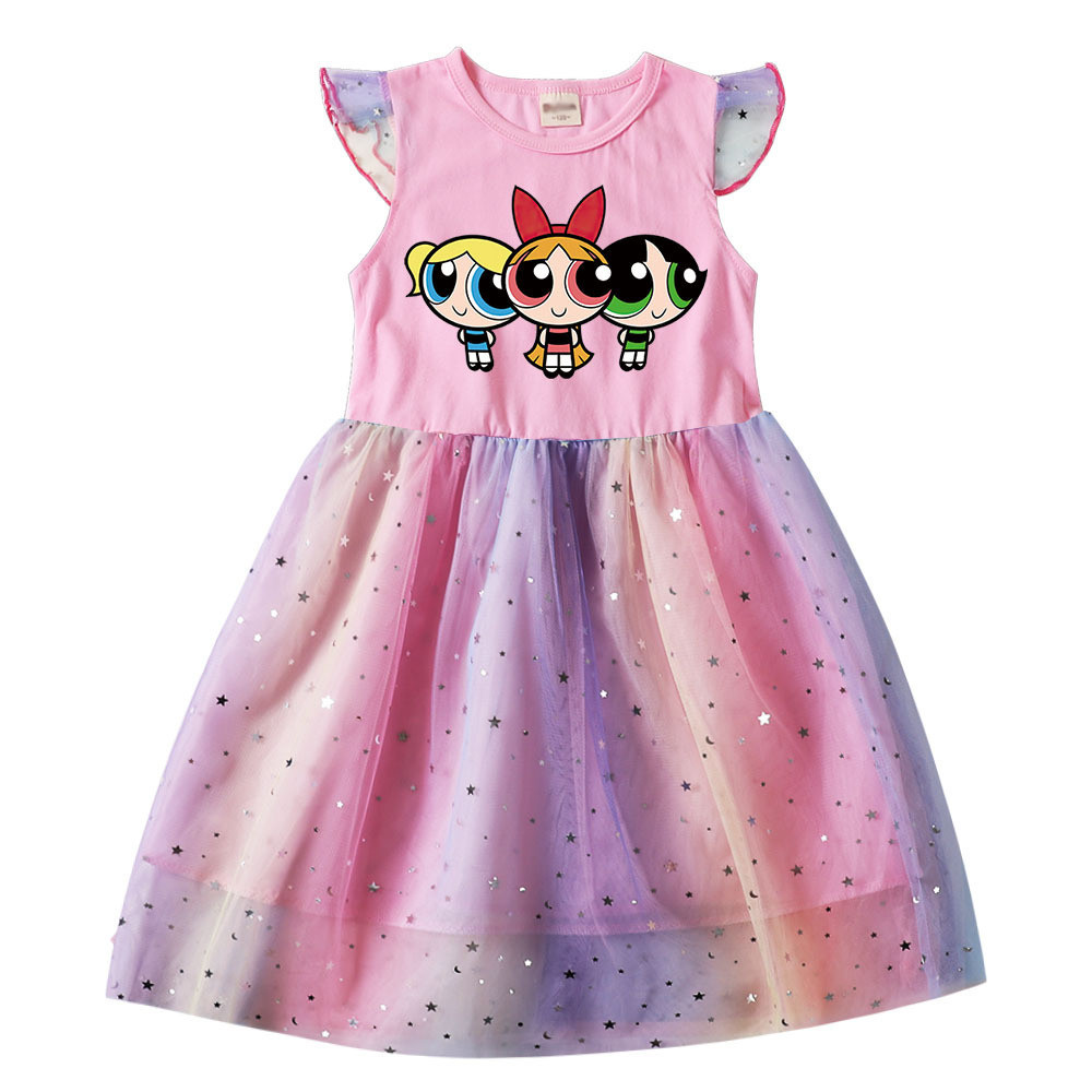 O Powerpuff Girls Ball Gown Vestido De Noiva Princesa Menina | Shopee ...