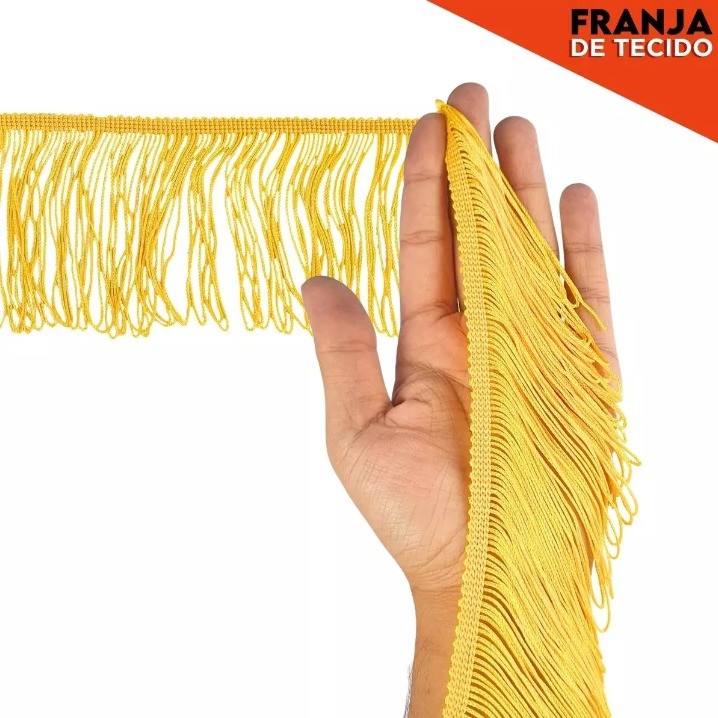 Franja de Tecido Acetinado - 15cm - Grade de Cores - Rolo C/10 Mts COR ...