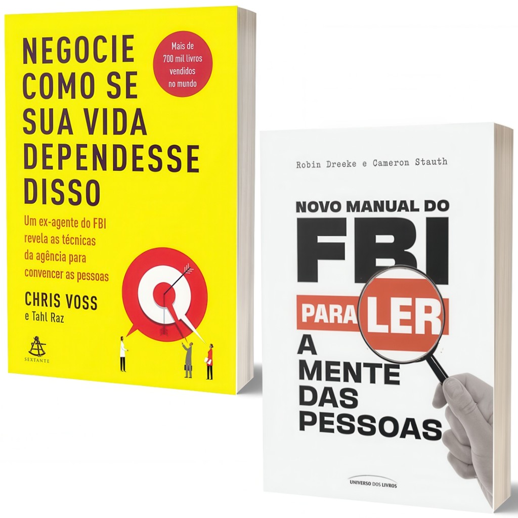Kit Novo Manual do FBI para Ler a Mente das Pessoas + Negocie Como se ...