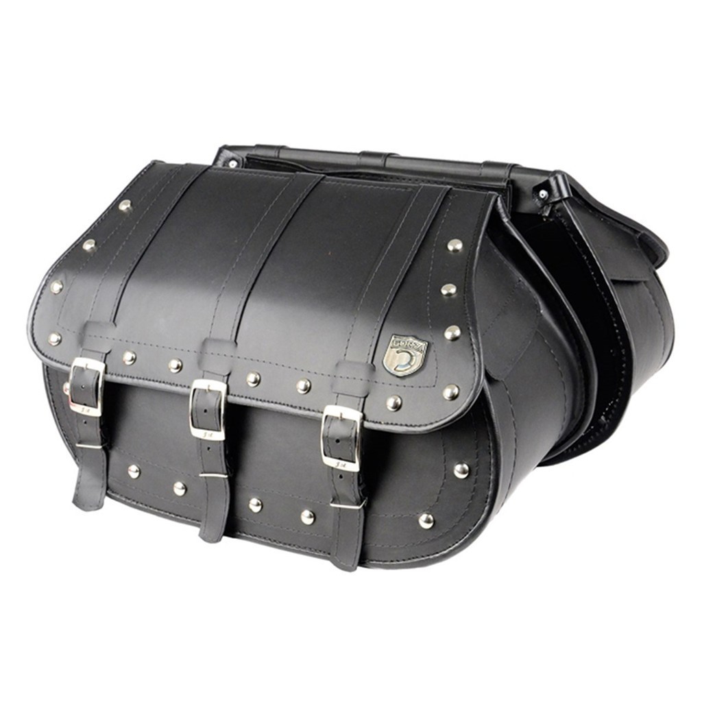 Alforge Bolsa Lateral Moto Custom 40 Litros Com Cravos Tondin Forza ...