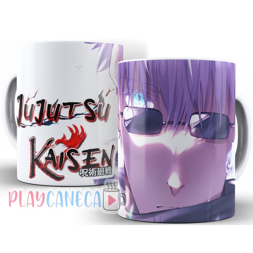 Caneca Satoro Gojo Jujutsu kaizen Anime | Shopee Brasil