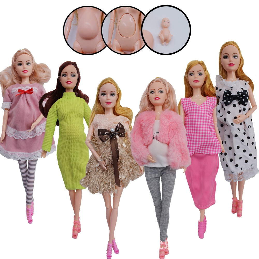 Articulação Articulada Multifuncional De 30 Cm , Barbie Grávida Dando À ...