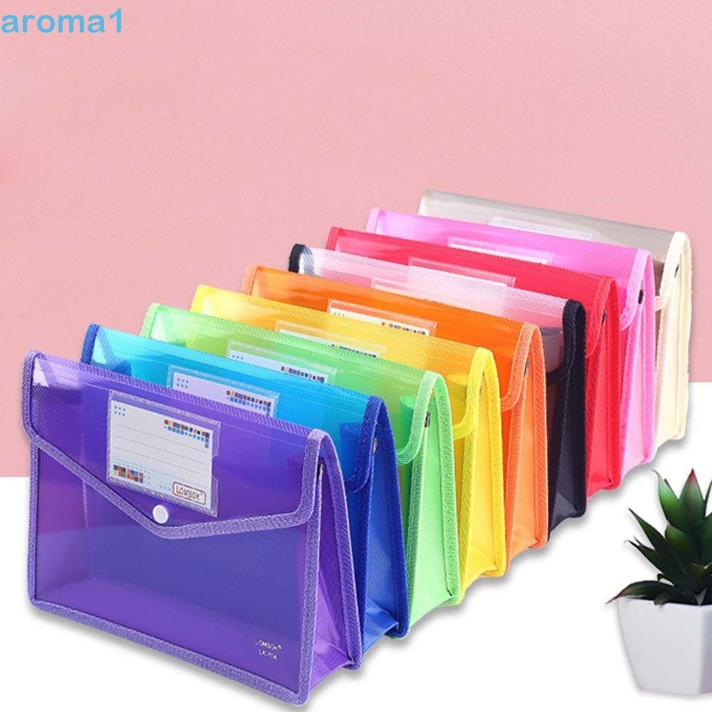 Pasta De Arquivo AROMA1 Portátil Transparente Pvc Portfólio De Dados De ...