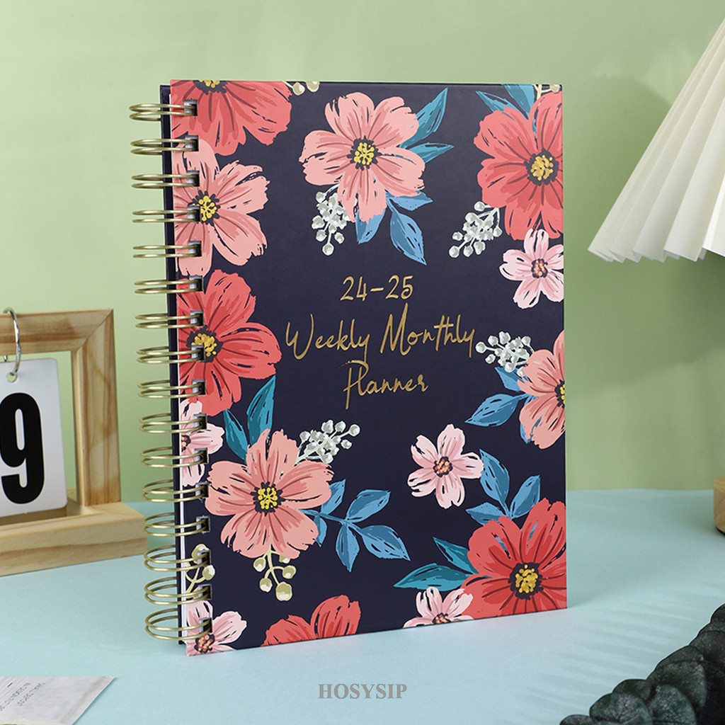 HOSTY 2024-2025 Caderno De Planejamento Mensal : Com Feriados E ...