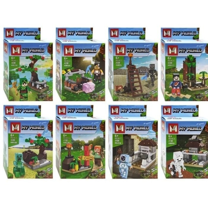 Minecraft My World Portal - Coleção Bloco De Montar | Shopee Brasil