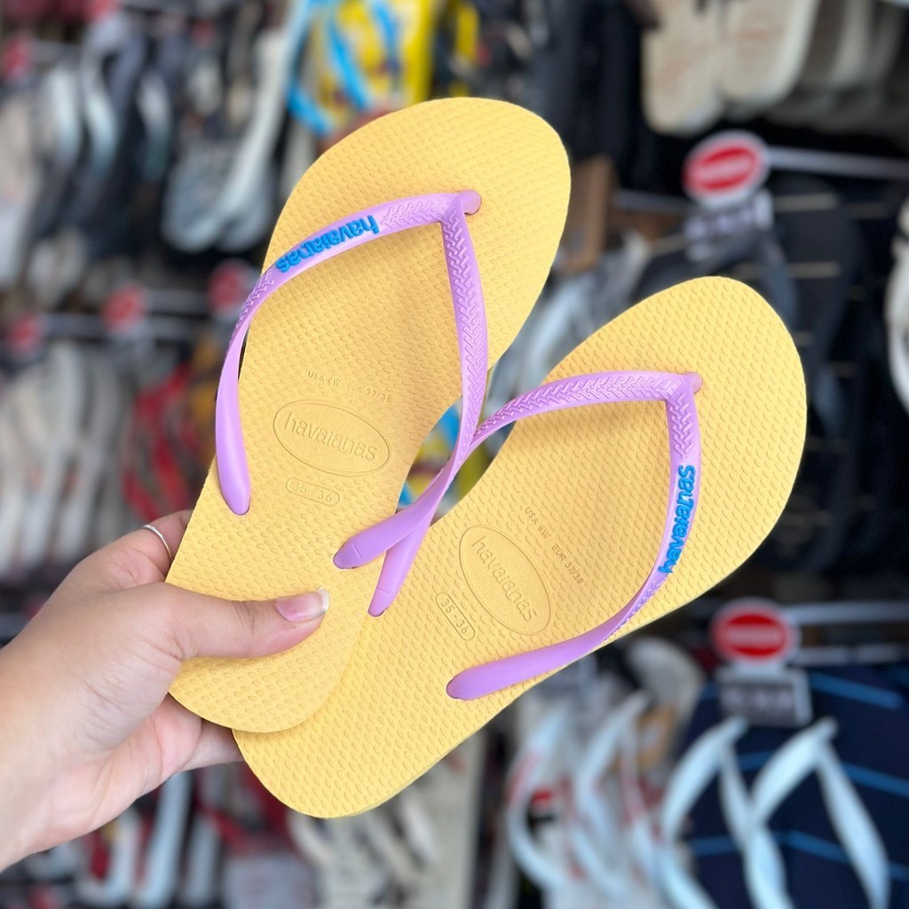 Chinelo Feminino Havaianas Slim Logo Pop Up | Shopee Brasil