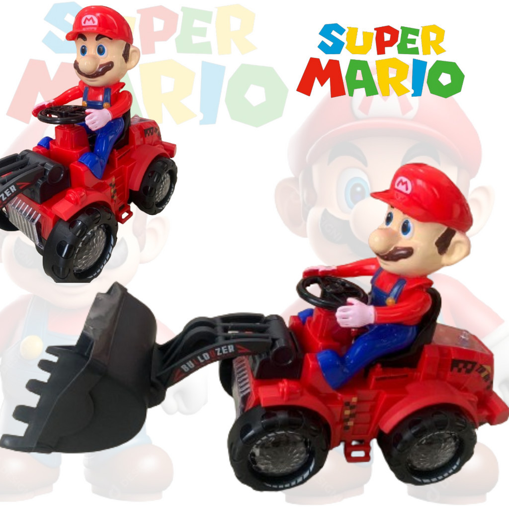 Boneco Mario Trator com Luz e Som Brinquedo | Shopee Brasil