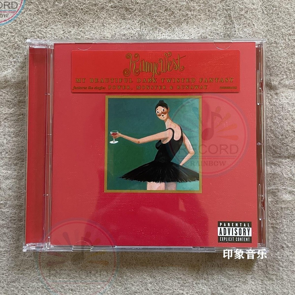 Original Kanye West My Beautiful Dark Twisted Fantasy CD Album [Selado ...