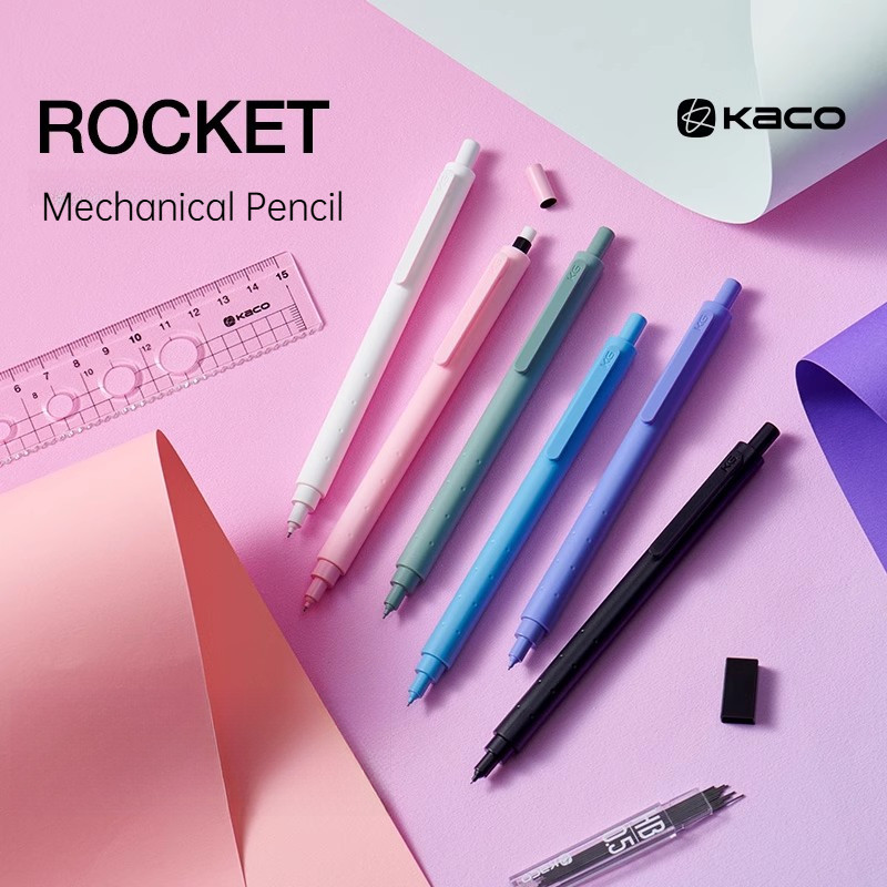 KACO Rocket Mecânico Lápis Fresh Press Tipo 0.5mm Automático HB Chumbo ...