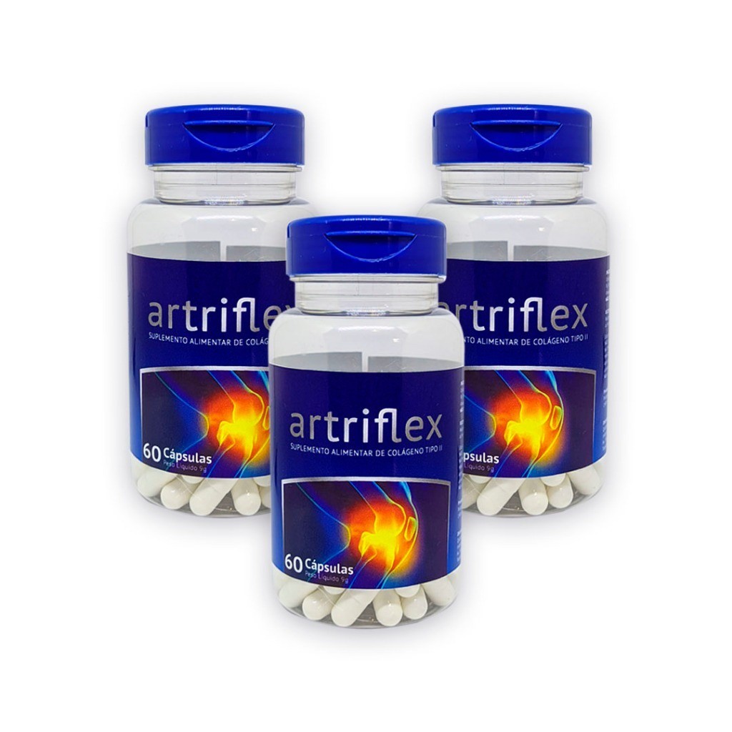 Kit 3 - Artiflex Ultra 60 caps Qualy Nutri colageno tipo II | Shopee Brasil