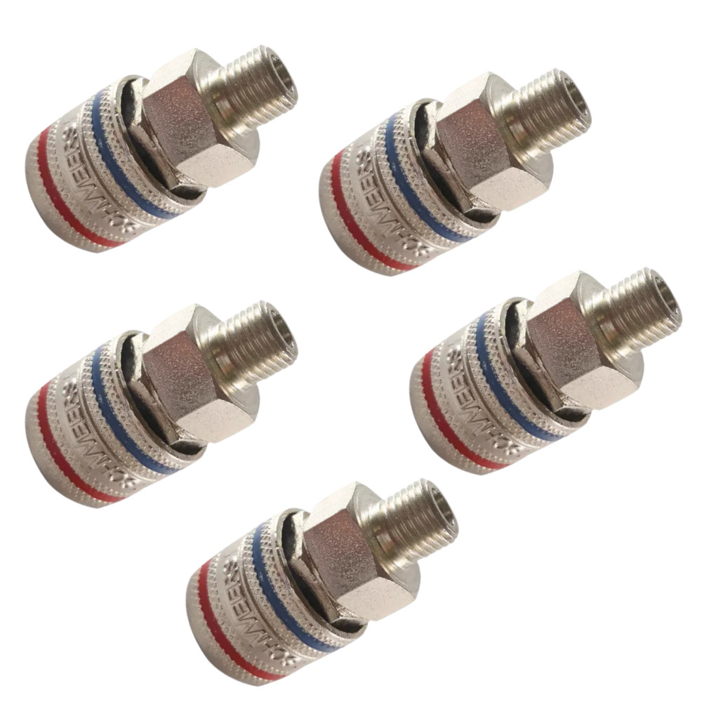 5 ENGATE RAPIDO 1/4" SCHWEERS ER 767 M ROSCA MACHO 1/4" BSP | Shopee Brasil