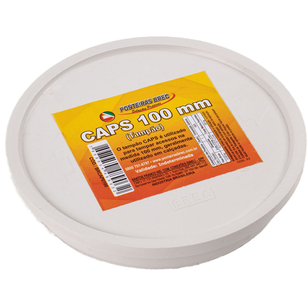 Caps Tampão Para Tubo Pvc 100mm Plug Tampa 12 Und Atacado | Shopee Brasil