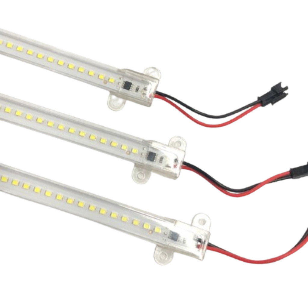 Kit 04 Luminarias Barra de LED 50cm Branco Frio Branco Quente 110V/220V ...