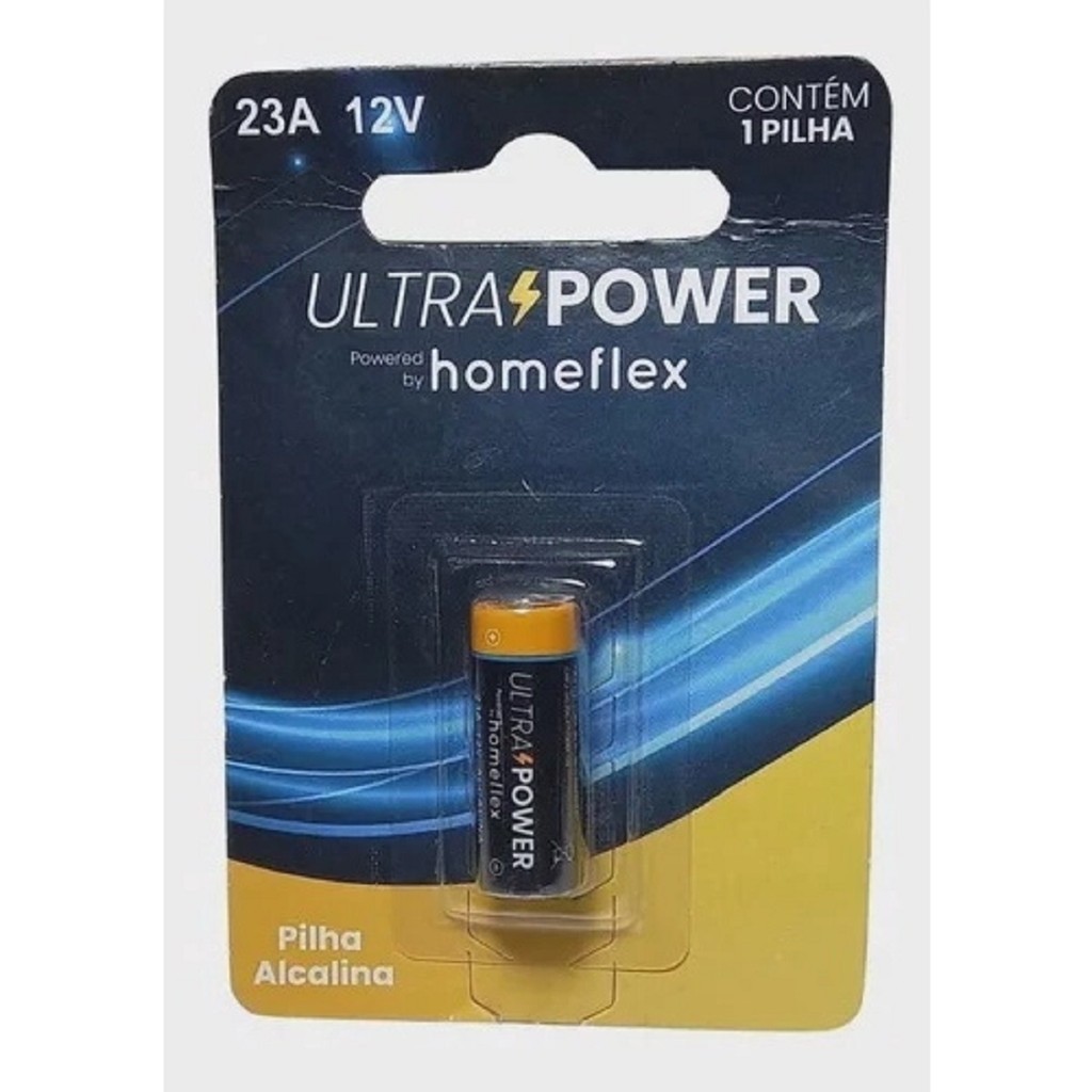 Bateria Pilha alcalina 23A 12V ultra power Unidade | Shopee Brasil