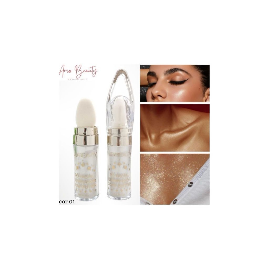l Iluminador Facial e Corporal Pó de Fada Huda Beauty | Shopee Brasil
