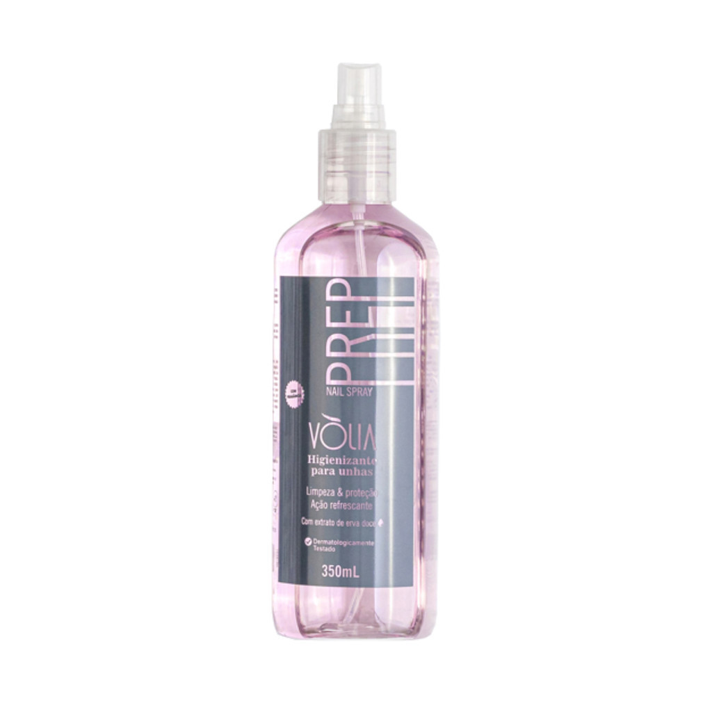 Volia Spray Prep Nail Preparador Antisseptico 350ML | Shopee Brasil