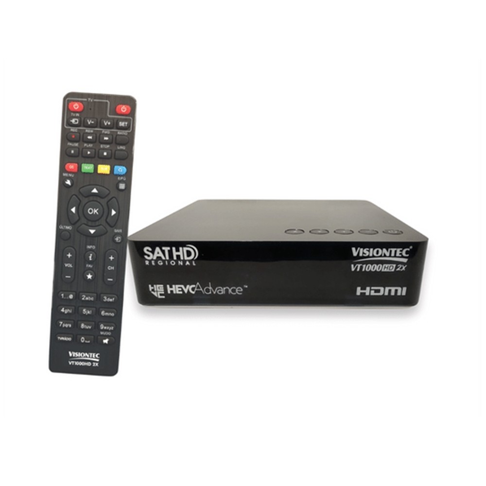 Receptor Digital Nova Parabólica Visiontec VT1000HD 2X | Shopee Brasil