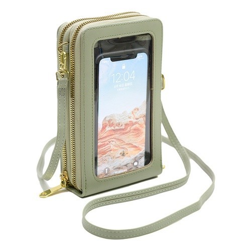 Bolsa De Couro Ombro Feminina Tocar Touch Cellular Multiuso Alta ...