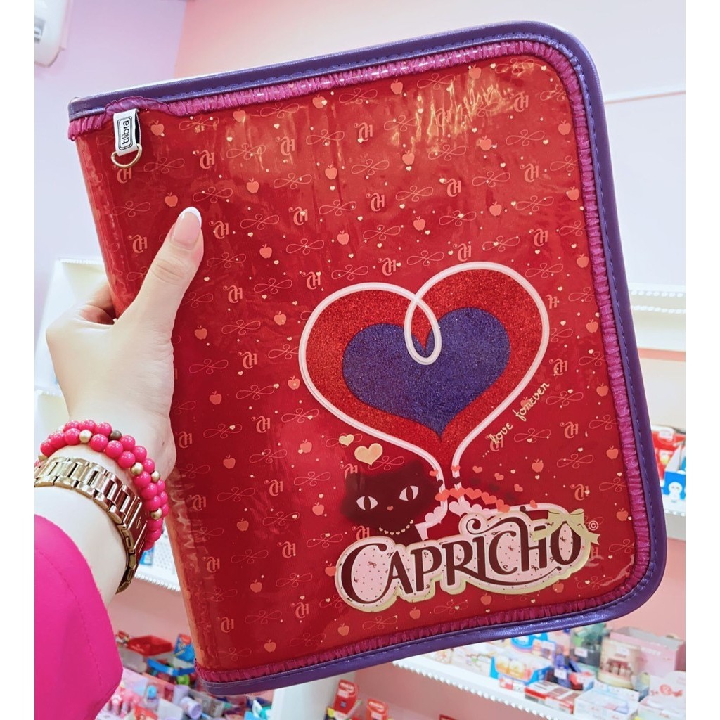 Fichário Vintage Capricho Vermelho Roxo Bainha (Anos 2000) | Shopee Brasil