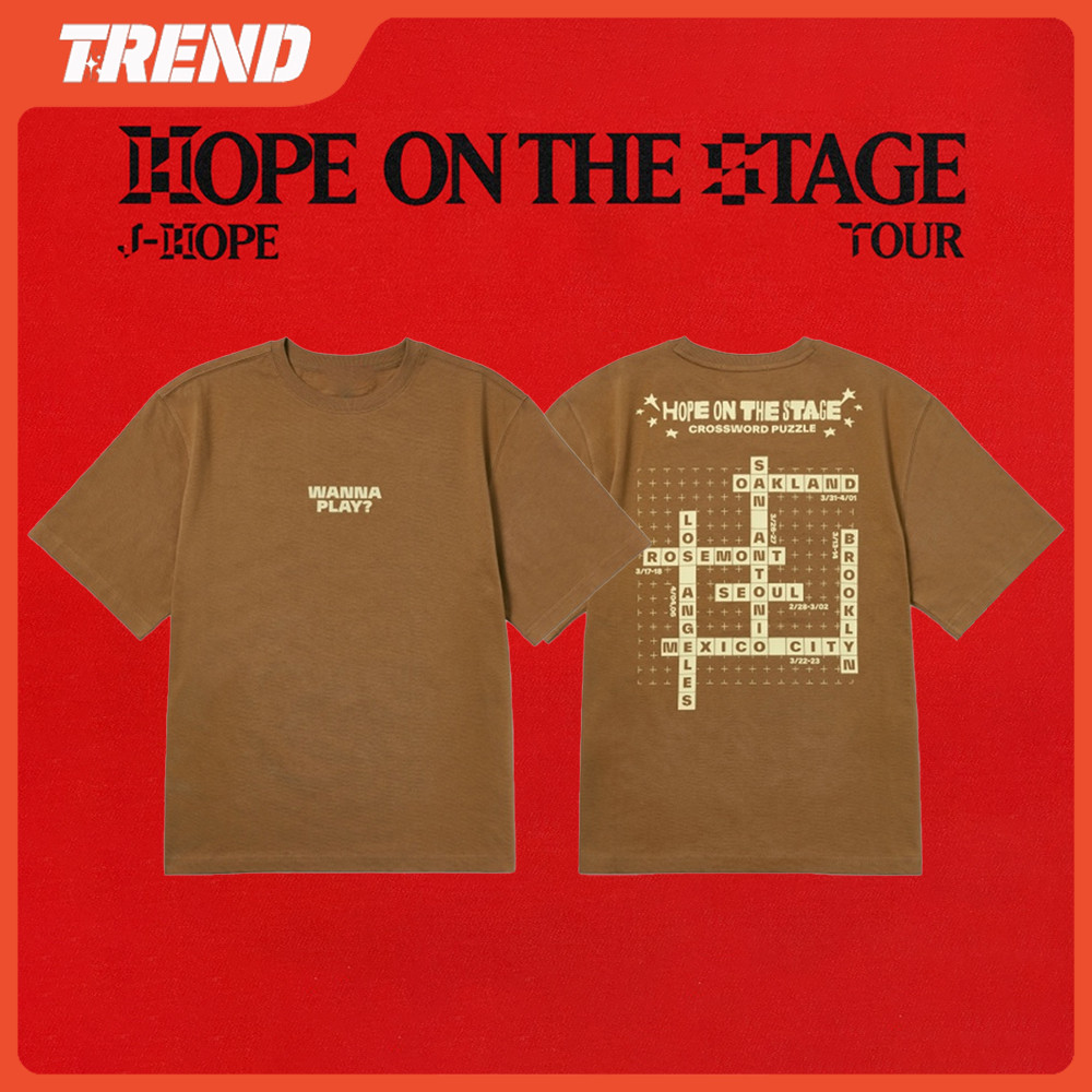 KPOP BTS J-HOPE Tour'on THE STAGE Merch Camiseta De Algodão Plus Size ...