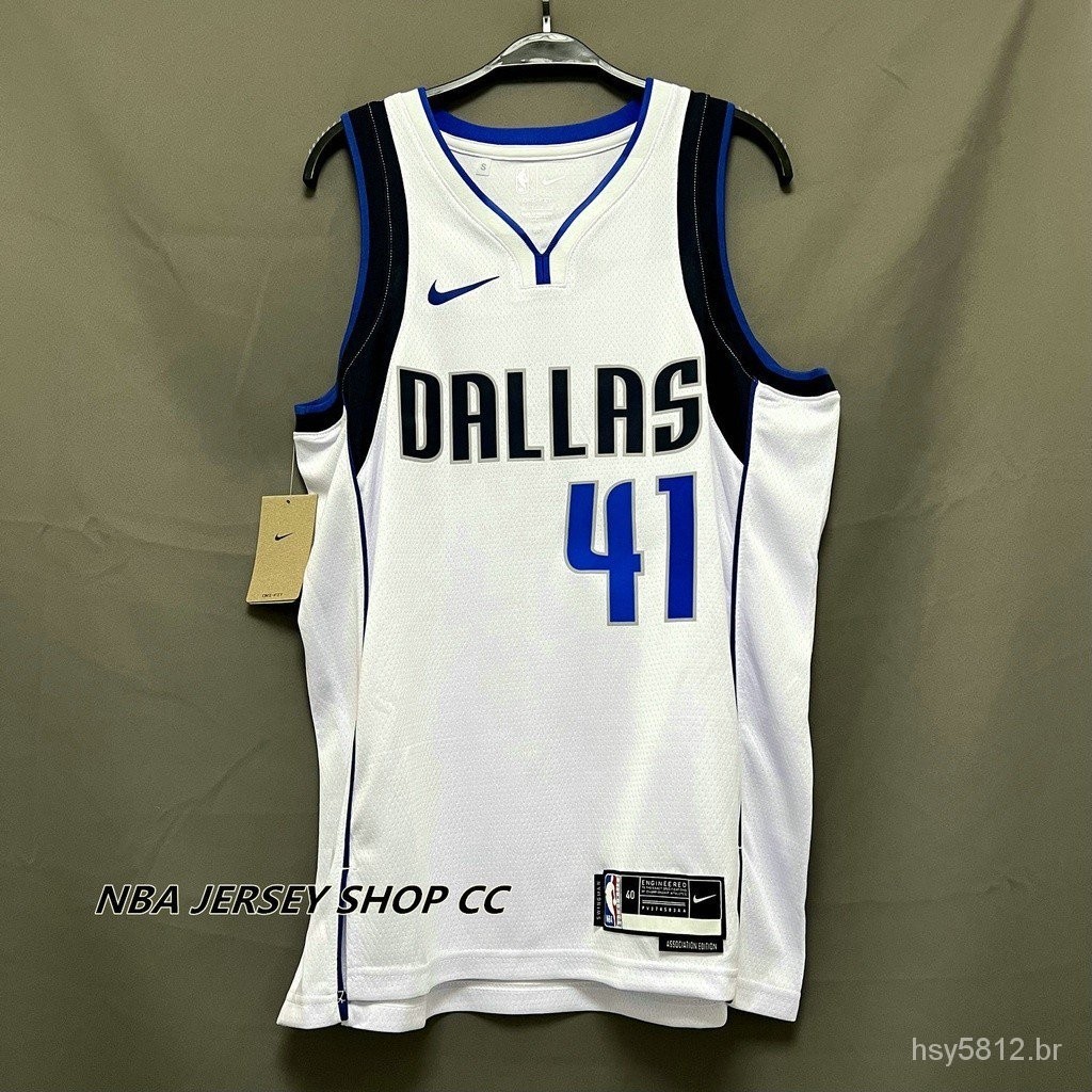 Novo Masculino Original NBA Dallas Mavericks #41 Dirk Nowitzki Jersey ...