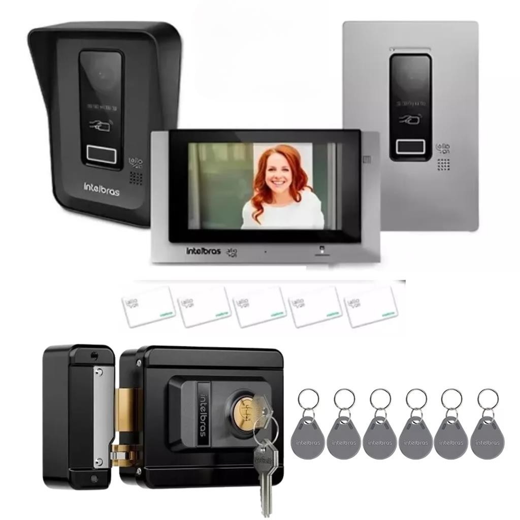 Kit Video Porteiro Wifi Allo Wt7 Fechadura Fx 1500 Preta Tag | Shopee ...