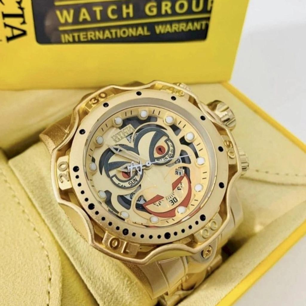 Relógio masculino Coringa Joker Pesado Top Luxo Invicta Grande Pesado ...