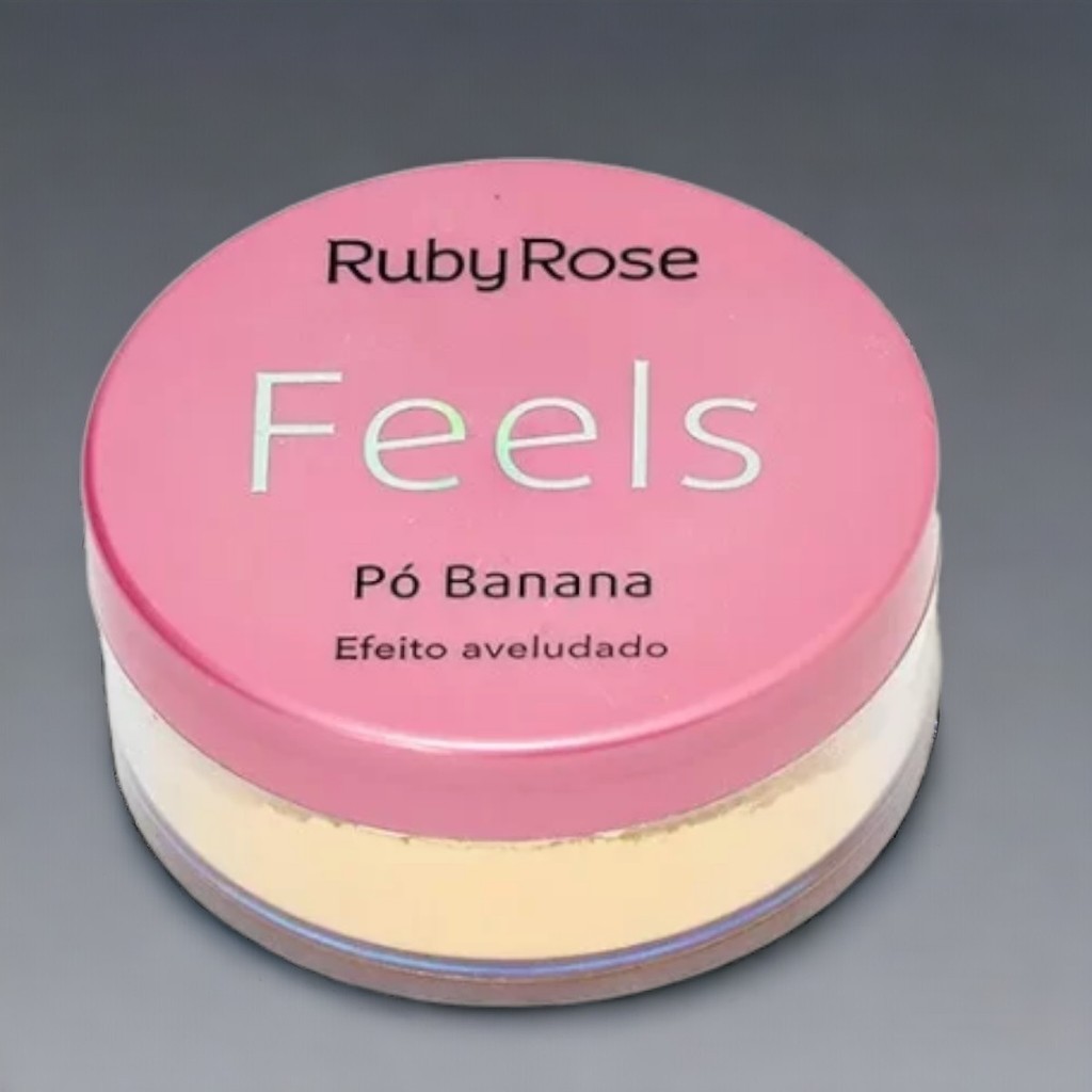 Pó banana Ruby Rose efeito aveludado Feels HB-850 Fórmula Enriquecida ...