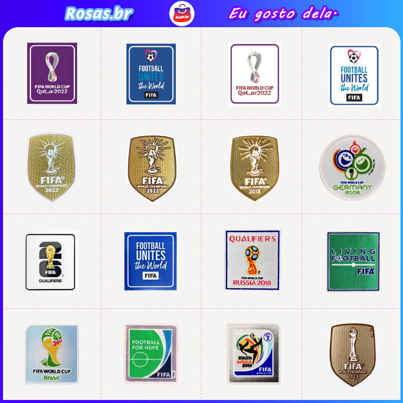 Crachá de futebol [Copa do Mundo] Patch de futebol [FIFA] Patch de ...
