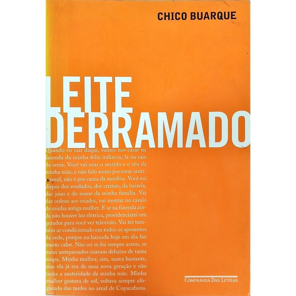 Leite Derramado de Chico Buarque | Shopee Brasil