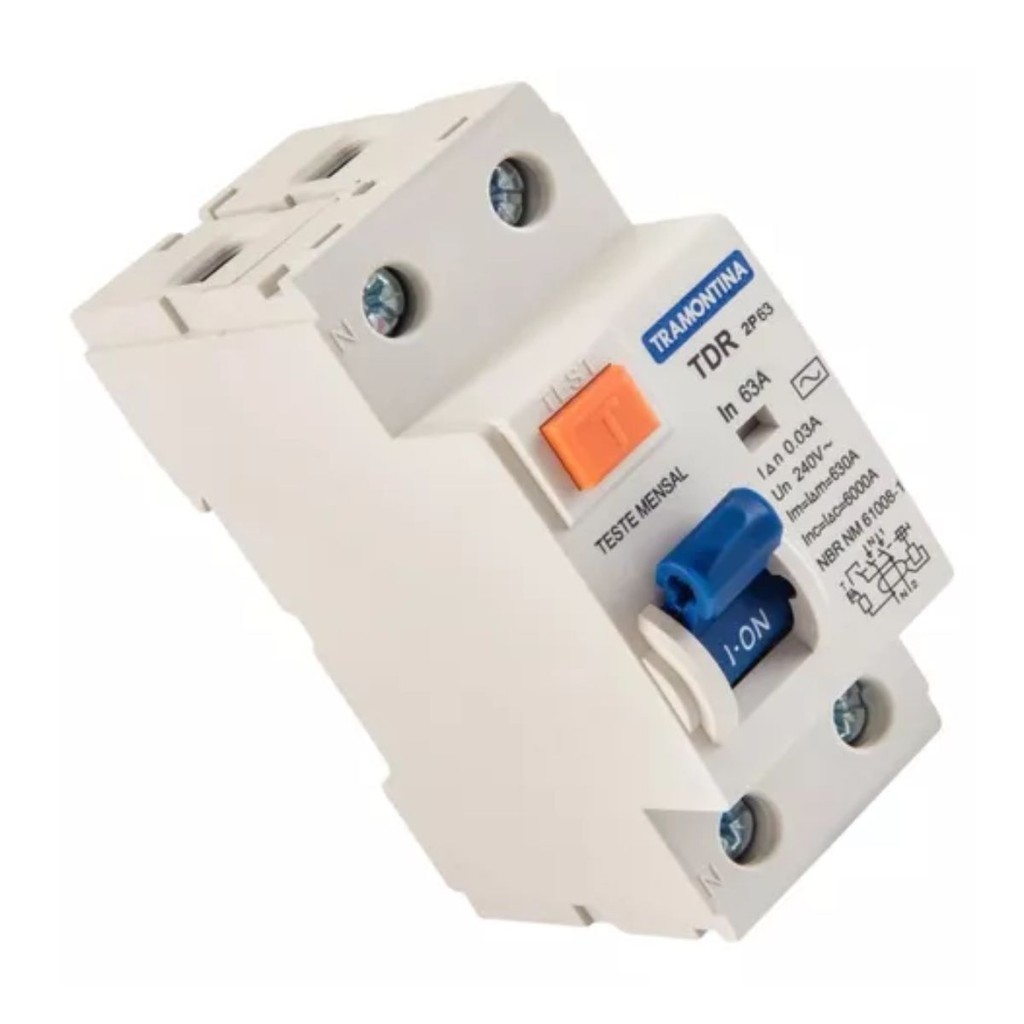 Disjuntor IDR 2p 63a 30ma 6ka - Tramontina | Shopee Brasil