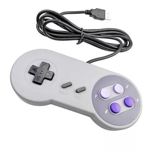 Controle Super Nintendo Snes Joystick Usb Jogos Emulador Pc | Shopee Brasil