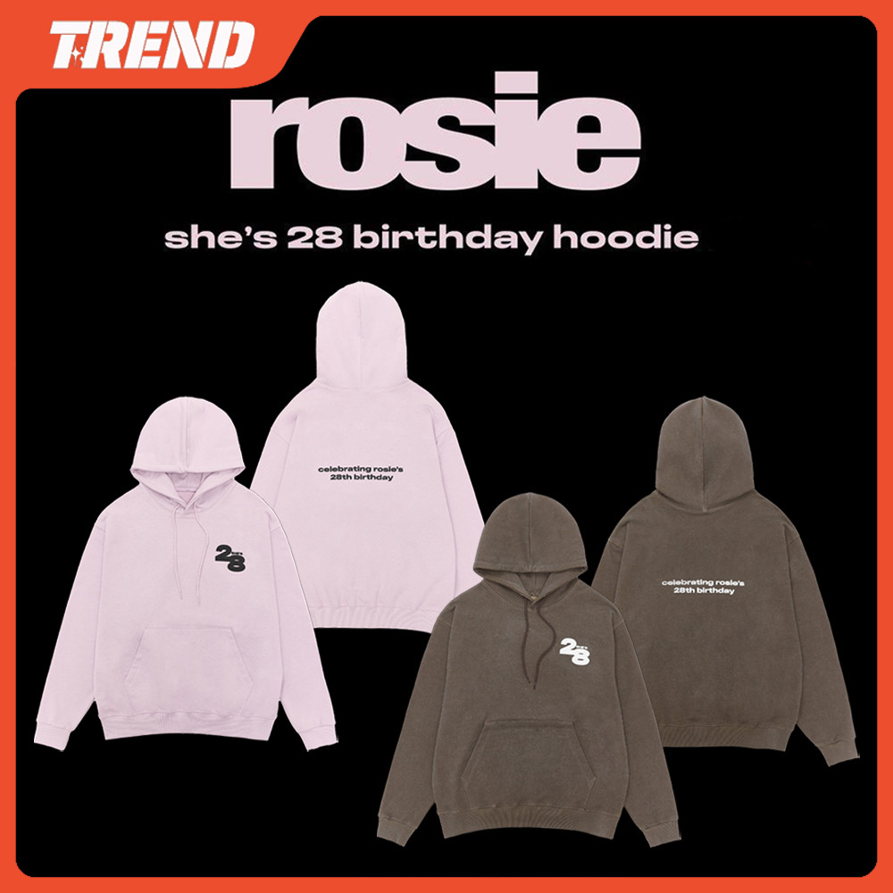 KPOP BLACKPINK ROSE ROSIE 28o Aniversário Merch Moletom Com Capuz ...