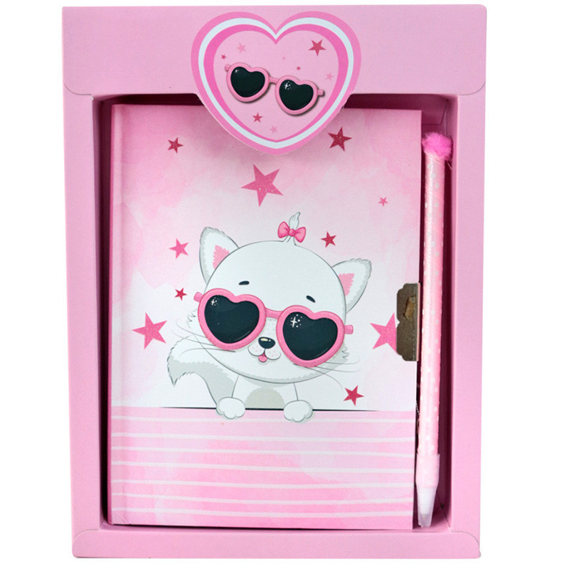Diário fofo com chave Gatinhos | Shopee Brasil