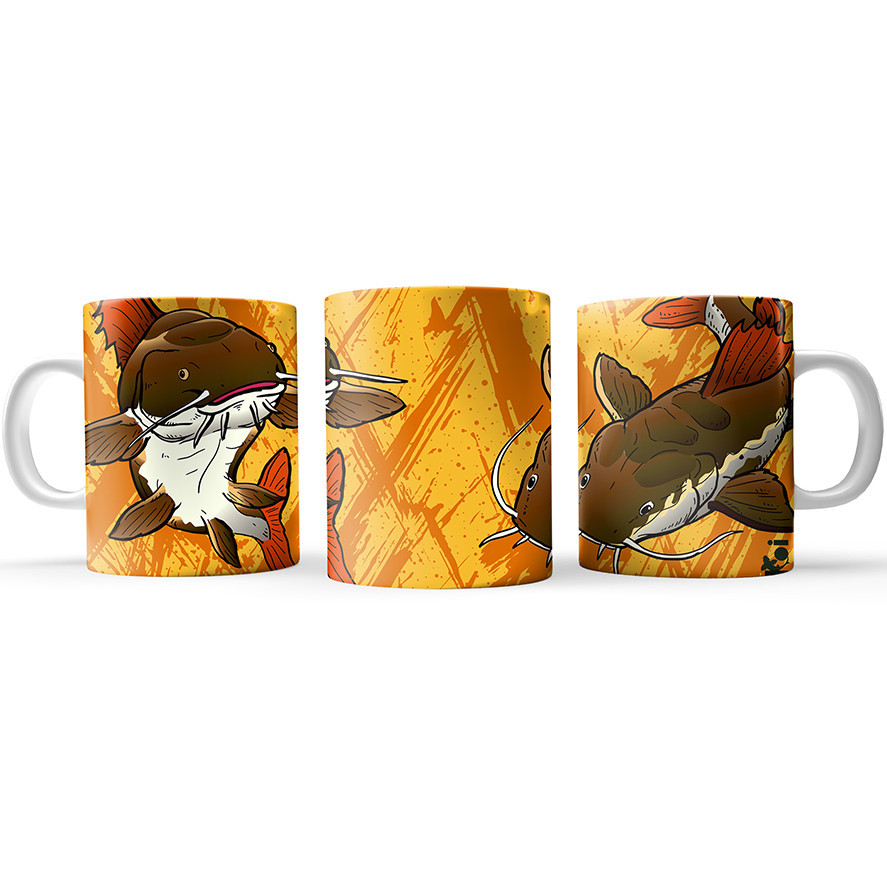 Caneca Cerâmica Peixe Pirarara Catfish Pesca Pescaria | Shopee Brasil