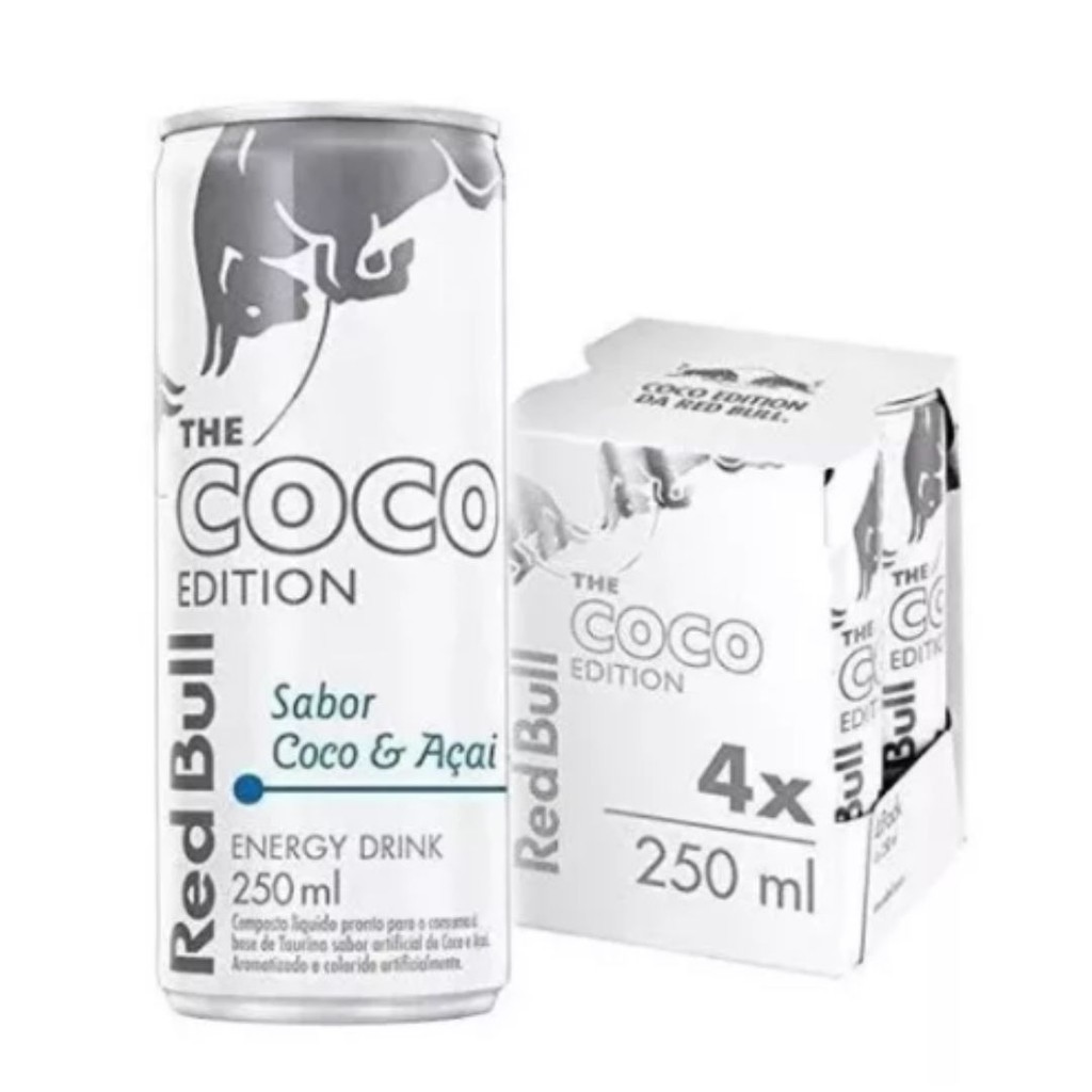 Energético Red Bull Coco E Açai Edition 4unidades 250ml Cada | Shopee ...