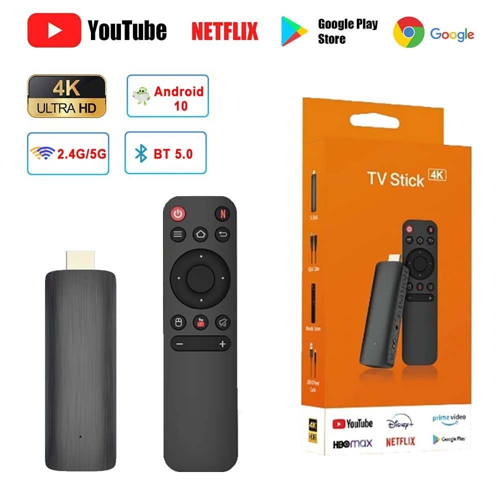 M98 TV Stick 4K Media Streaming com Google Assistente Android 11Smart ...